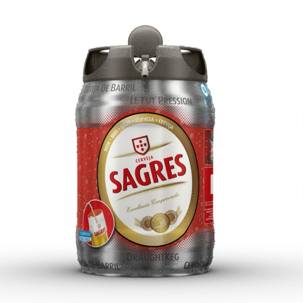 3D Sagres Drink Barrel Lager Keg Product Illustration - Illustration ...