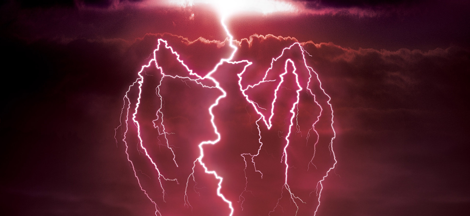 3D Red Lightning Storm Sky CGI For Bacardi Advert - Illustration Agent ...