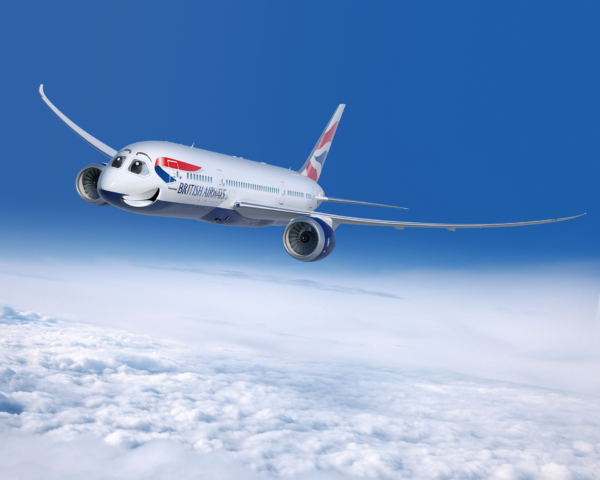 3D British Airways Plane Character Illustration - Illustration Agent ...