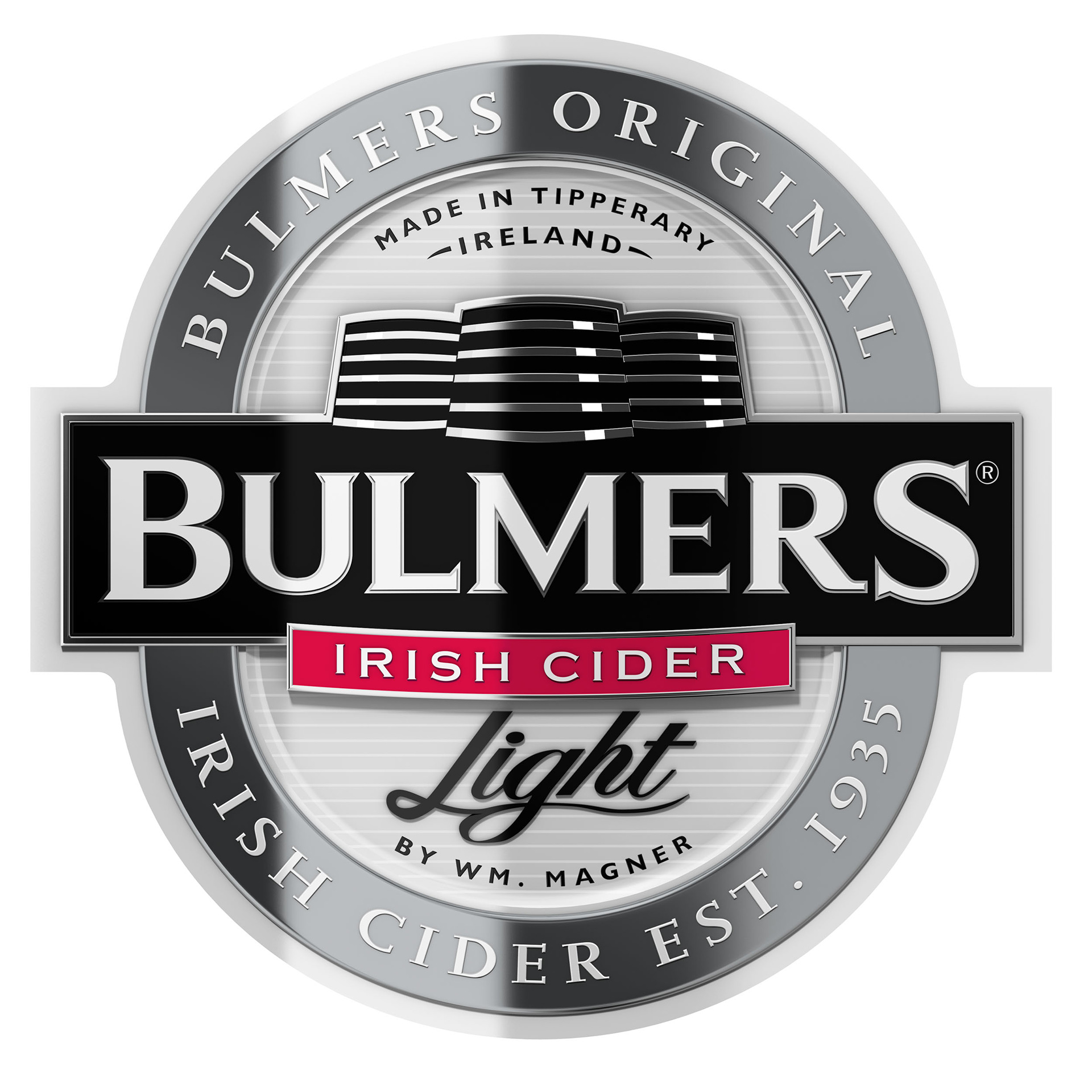 3D Bulmers Light Cider Logo on Ice Advertising Illustration ...