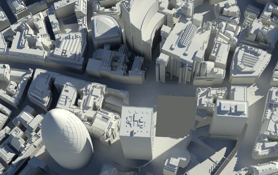 3D City of London Greyscale Illustration - Illustration Agent Website