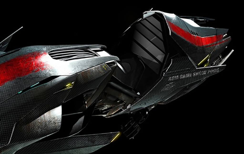 3D Futuristic Hover Jet Bike Concept Illustration - Illustration Agent ...