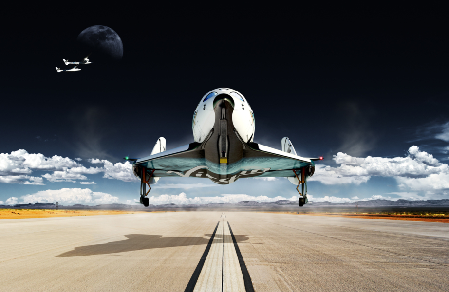 2D Virgin Galactic Rocket Photo Retouch Illustration - Illustration ...