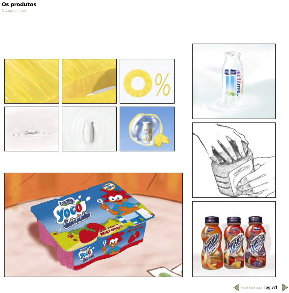 2D Supermarket Food Advertisement Storyboard Illustration ...
