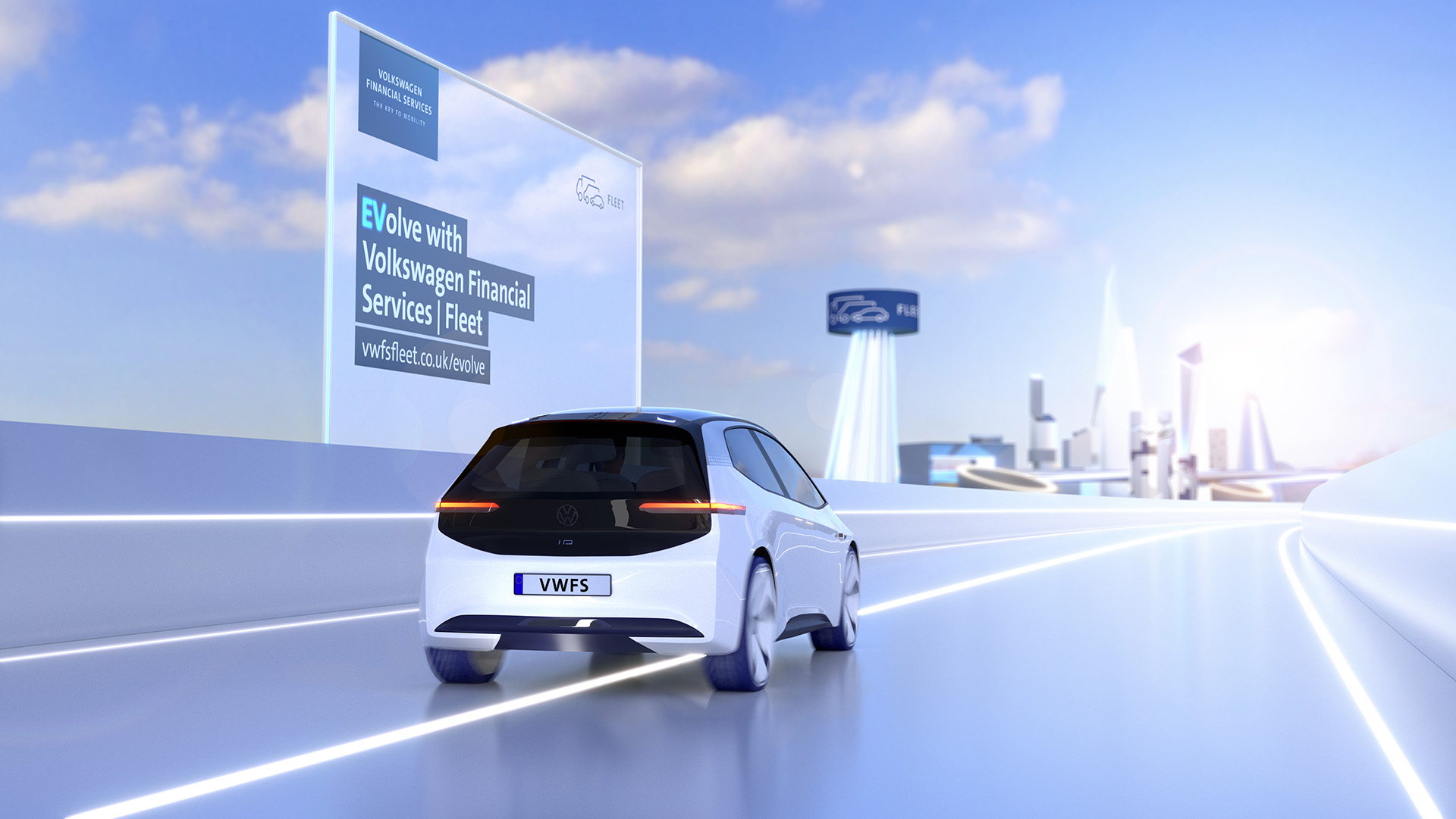 3d Animation for VW Evolve Online campaign - Illustration Agent Website