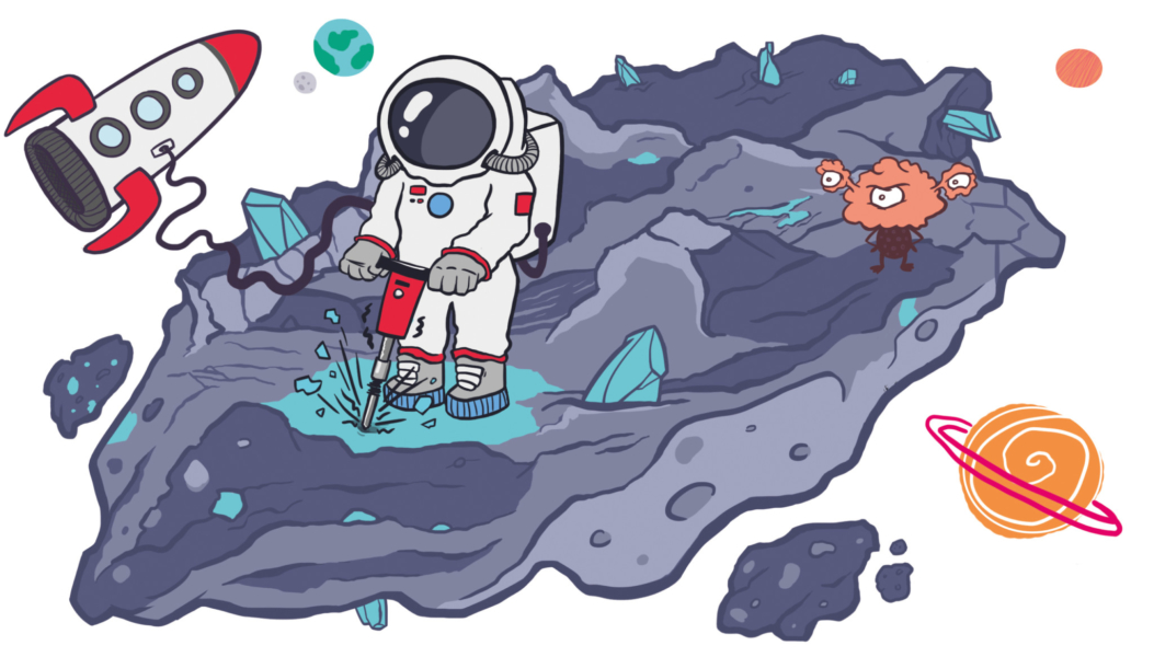 2D Astronaut Cartoon Illustration - Illustration Agent Website
