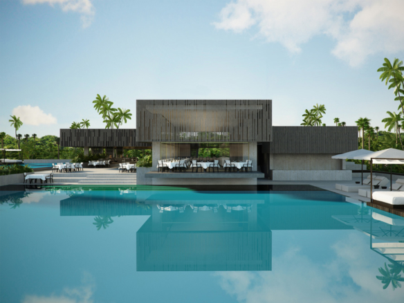 3D Luxury Spa Hotel Architectural Illustration - Illustration Agent Website