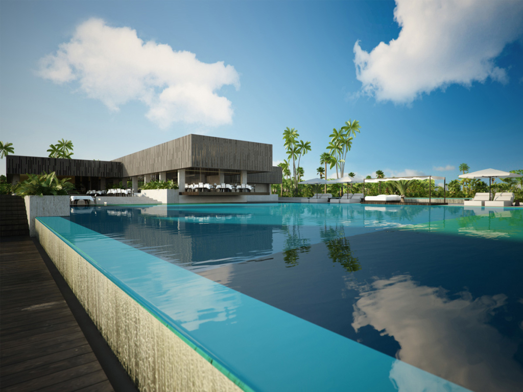 3D Luxury Spa Hotel Architectural Illustration - Illustration Agent Website