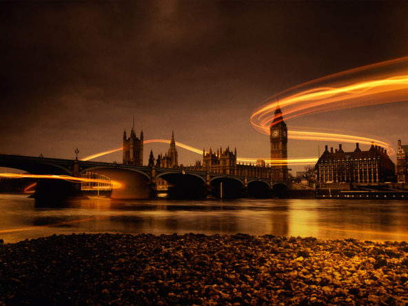 2D London City Skyline Photo Retouch Illustration - Illustration Agent