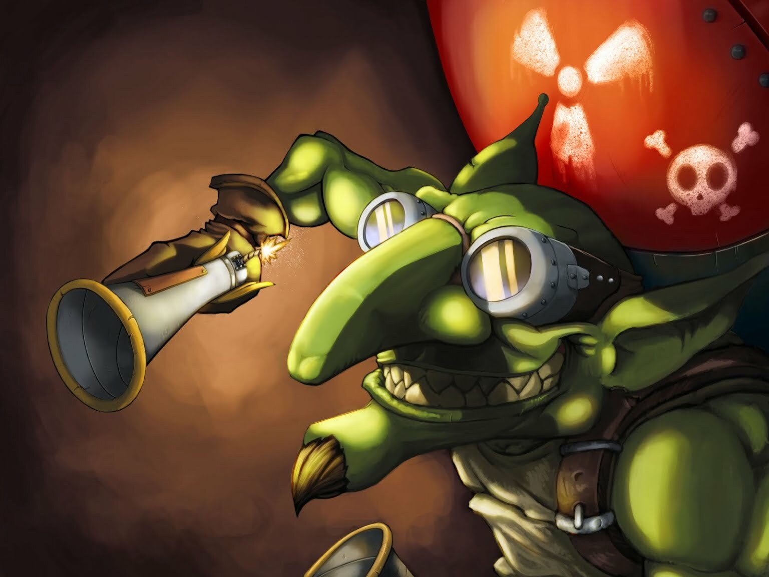 2D Crazy Goblin Fantasy Character Illustration - Illustration Agent Website