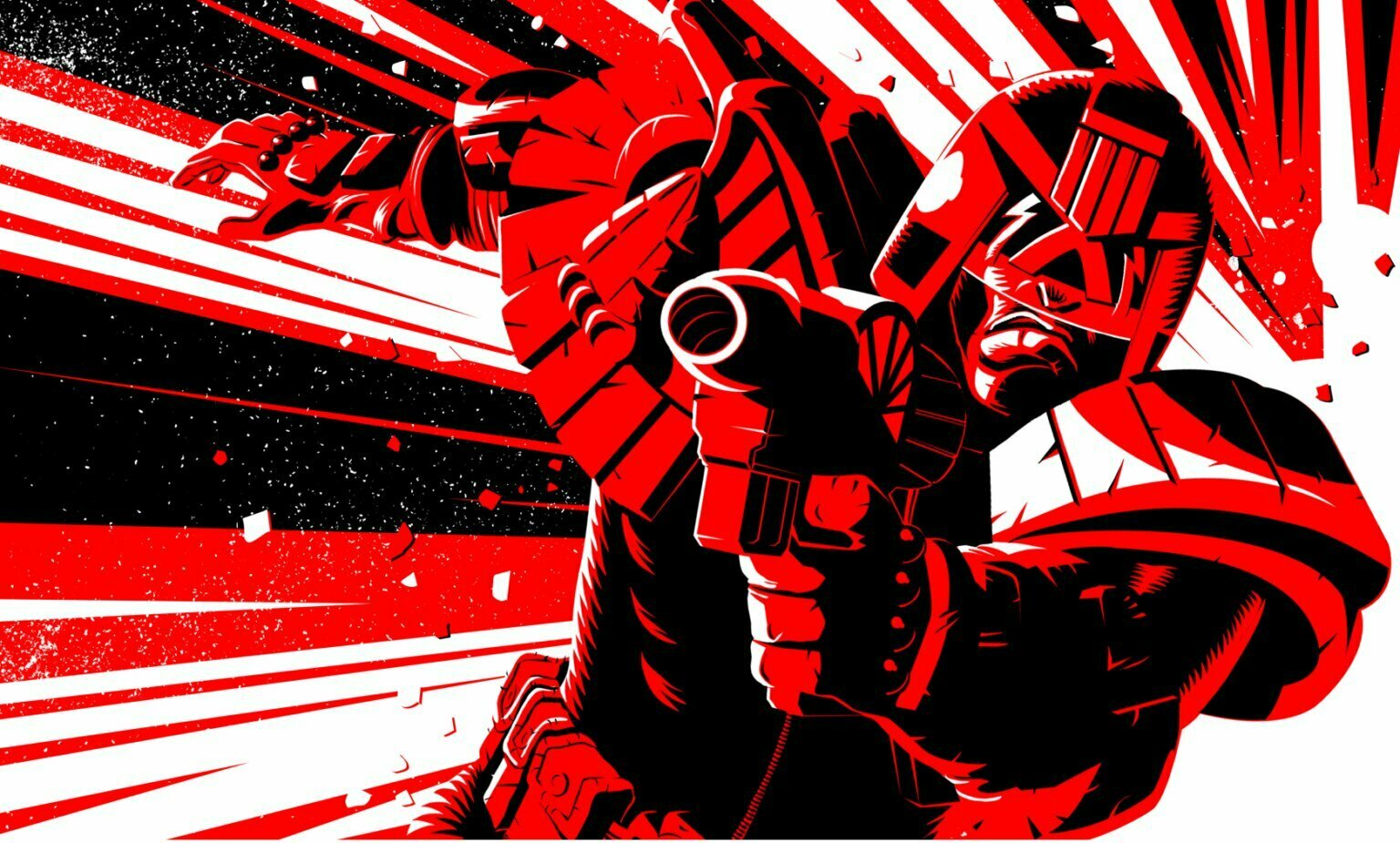 2D Graphic Judge Dredd Character Illustration - Illustration Agent Website