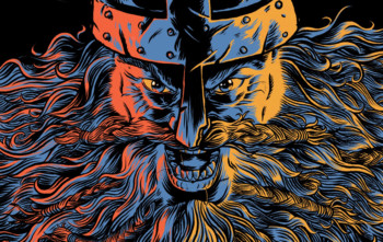 2D Roaring Viking Character Illustration - Illustration Agent Website