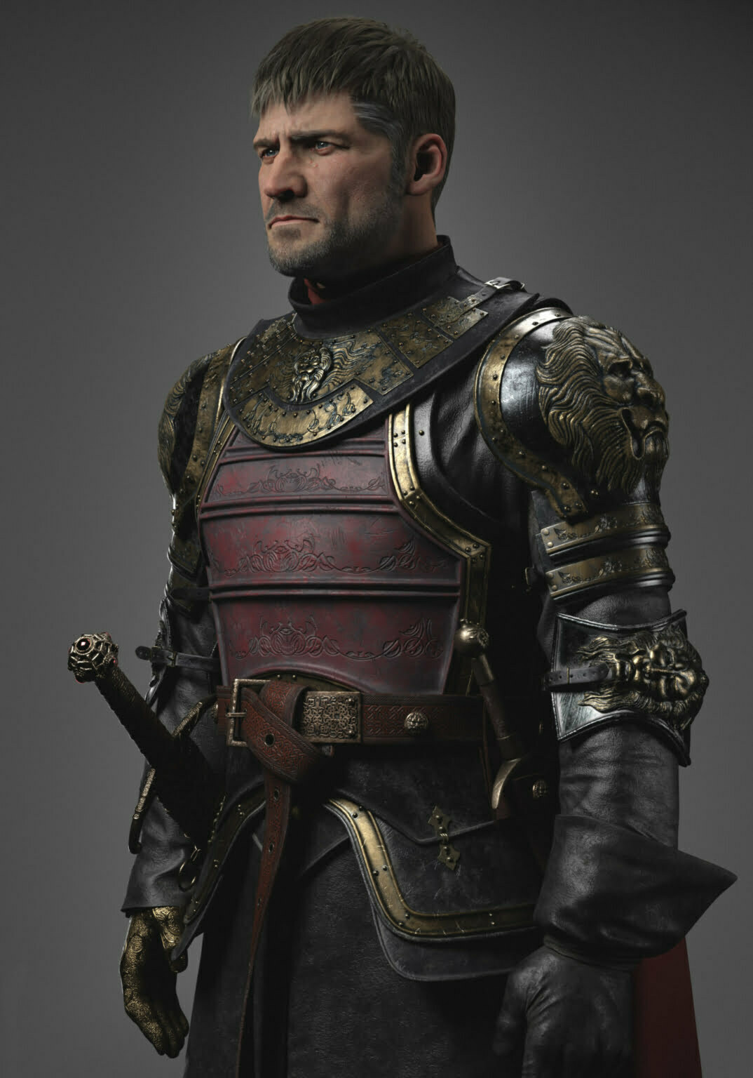 3D Jaime Lannister Knight Character Illustration - Illustration Agent ...