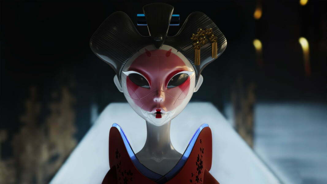 3D Robot Geishas Character Illustration - Illustration Agent Website