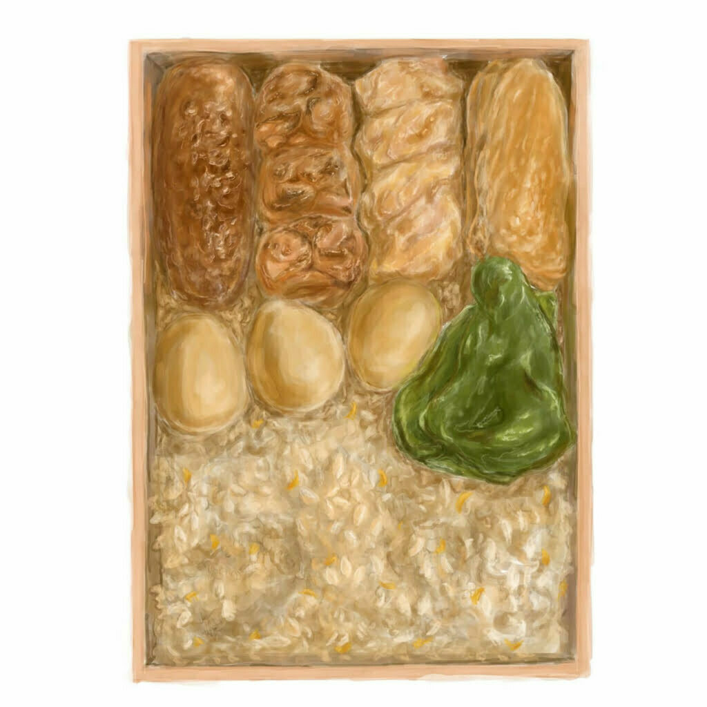 2D Dim Sum Food Box Illustration - Illustration Agent Website