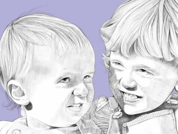 2D Portrait Illustration Children - Illustration Agent