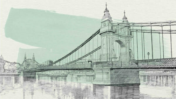 2D Illustration London Watercolour Architecture - Illustration Agent ...