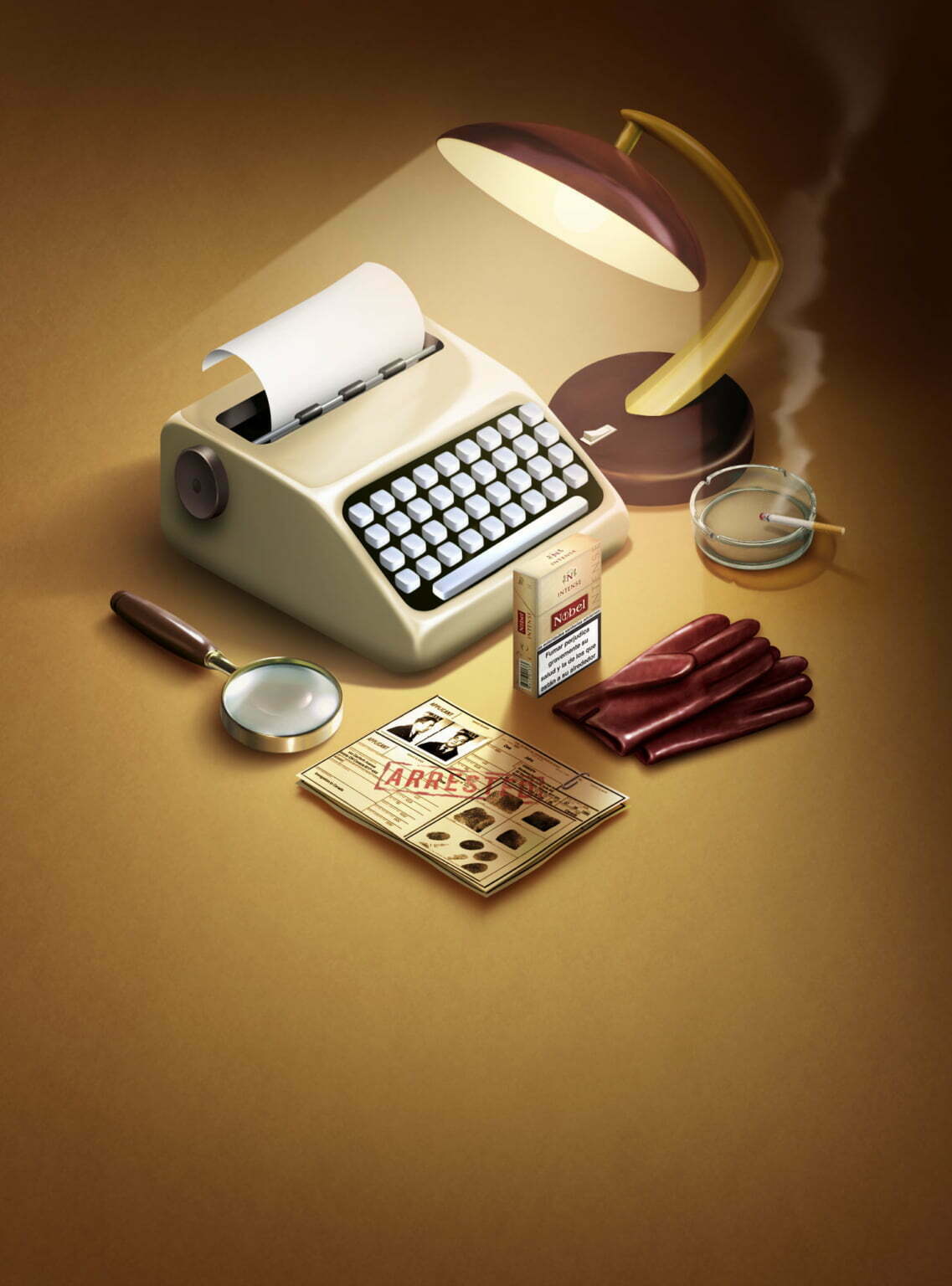 2D realistic vintage style artwork - Illustration Agent Website