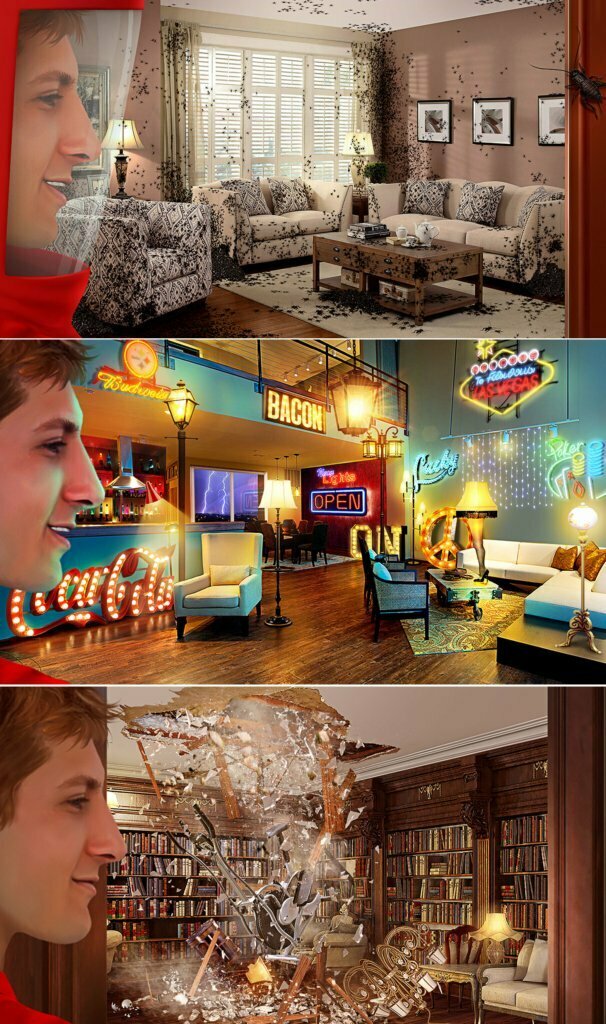 Hyper Realistic Storyboard Interior Scenes - Illustration Agent Website